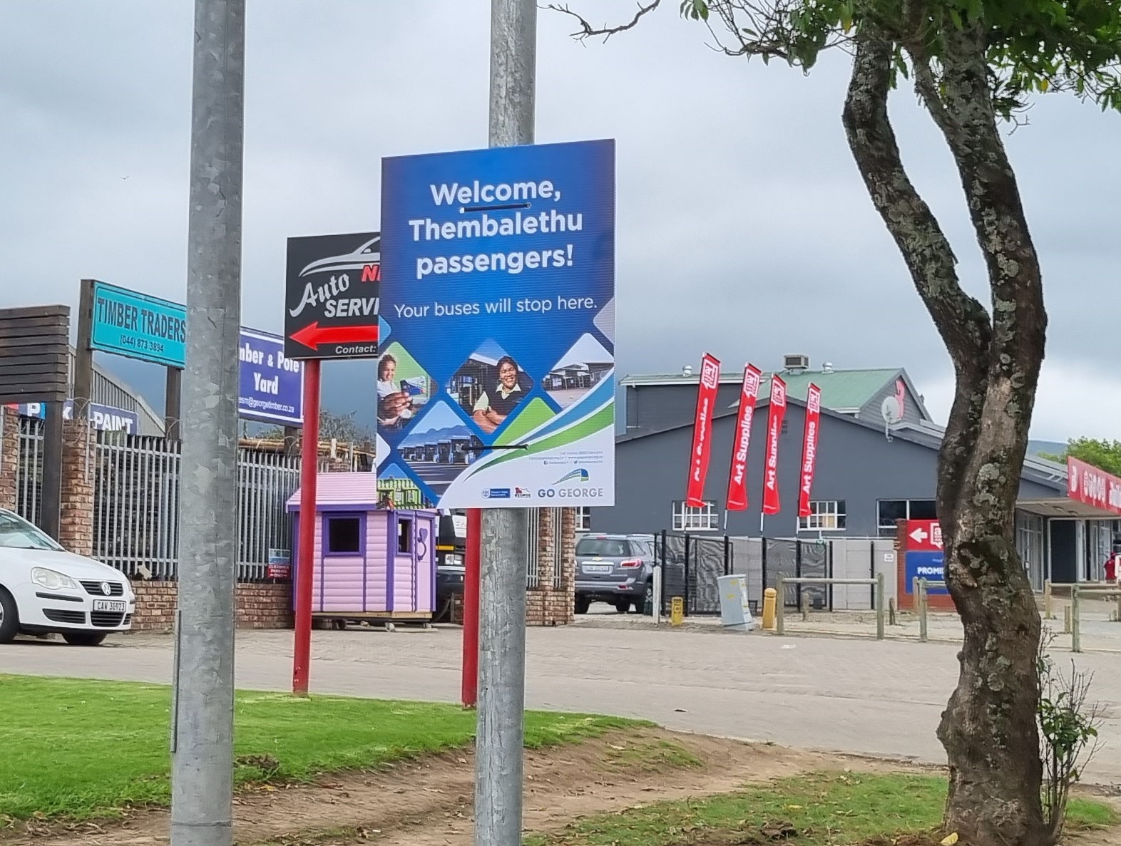 Preparations for bus service to Thembalethu visible all over town ...