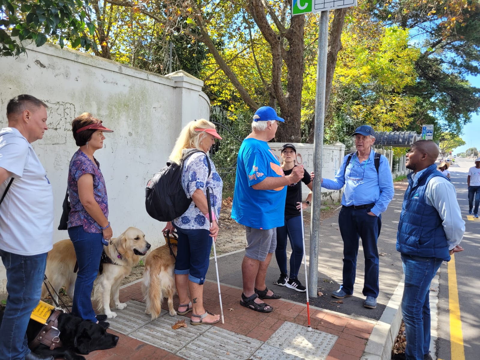 Group of friends test GO GEORGE accessibility for people who are blind ...