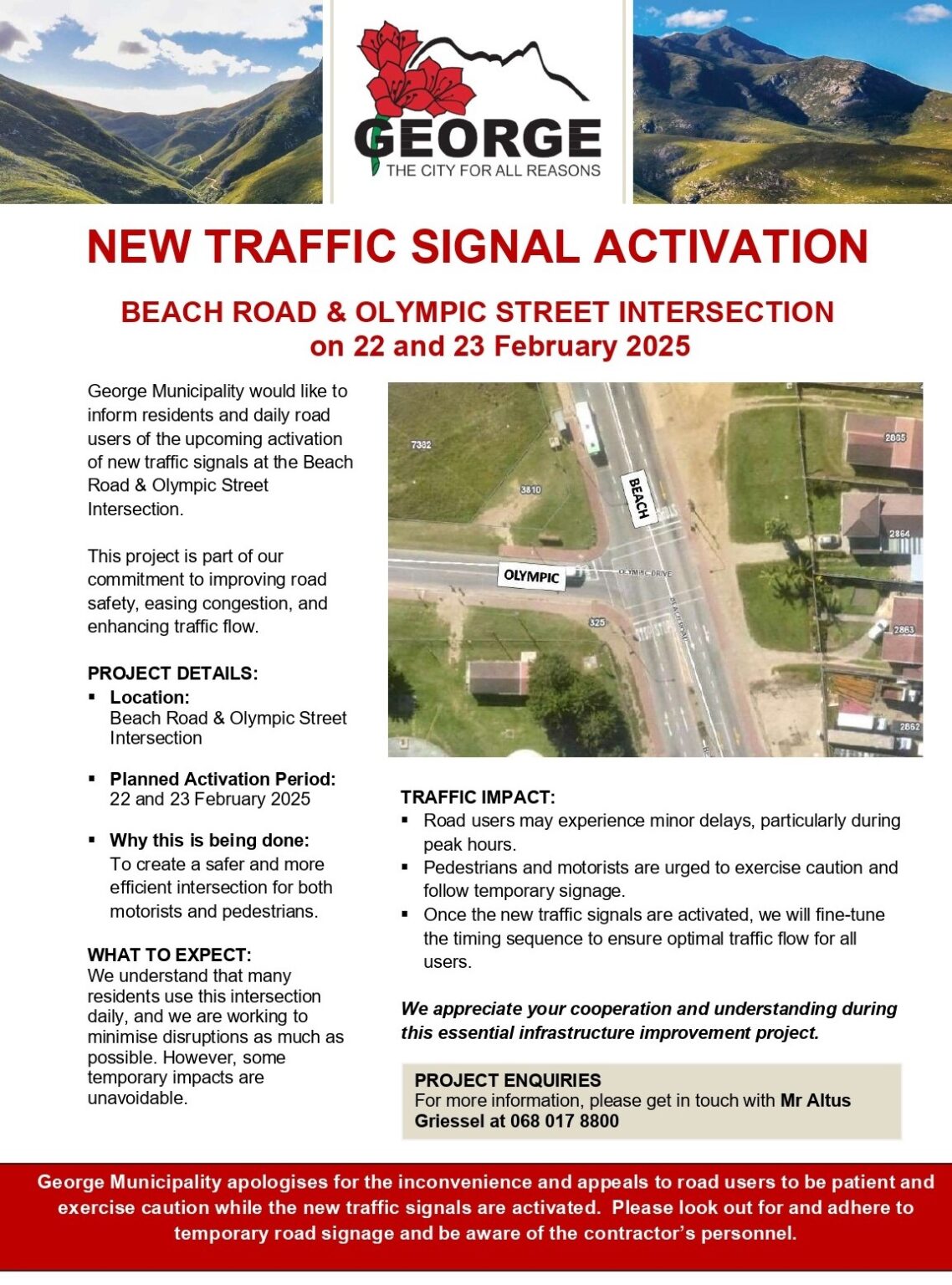 New Traffic Signal Activation for Beach Road and Olympic Street ...