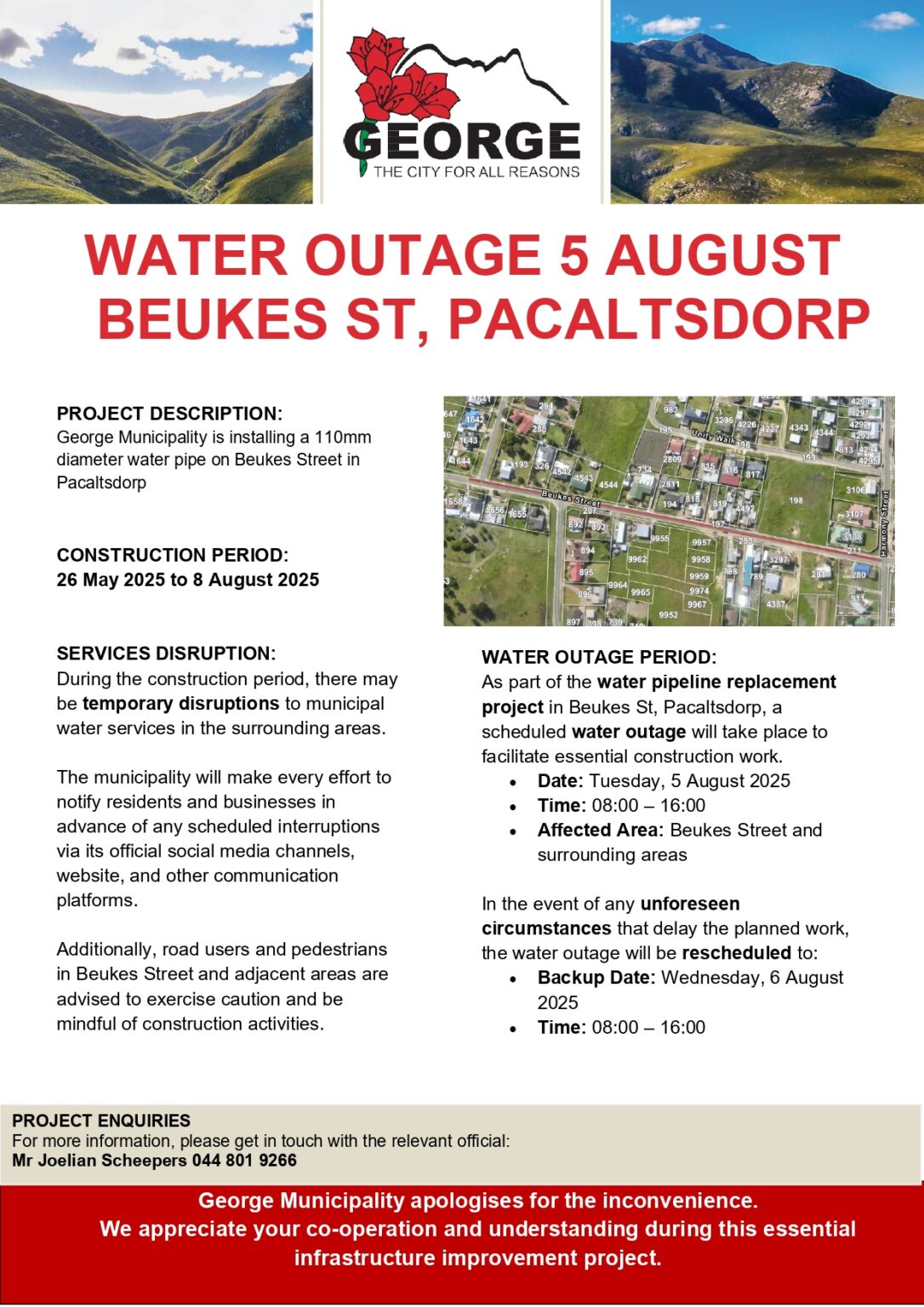 Planned Water Outage - George Municipality