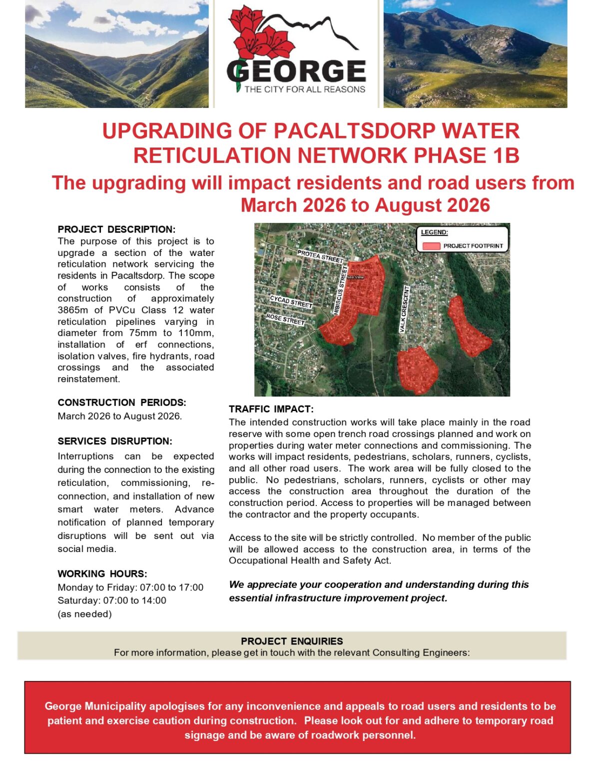 UPGRADING OF PACALTSDORP WATER RETICULATION NETWORK PHASE 1A & 1B ...